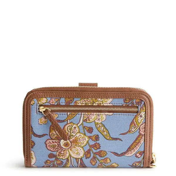 VERA BRADLEY Large Tab Wallet In Begonia Fields
