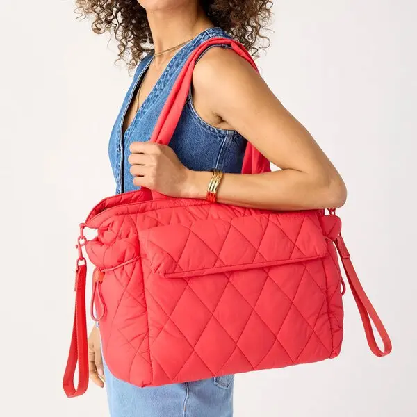 VERA BRADLEY Welland Diaper Bag Tote - Red
