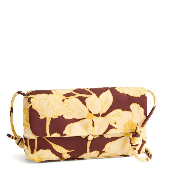 VERA BRADLEY Andover Shoulder Bag - Brown/yellow