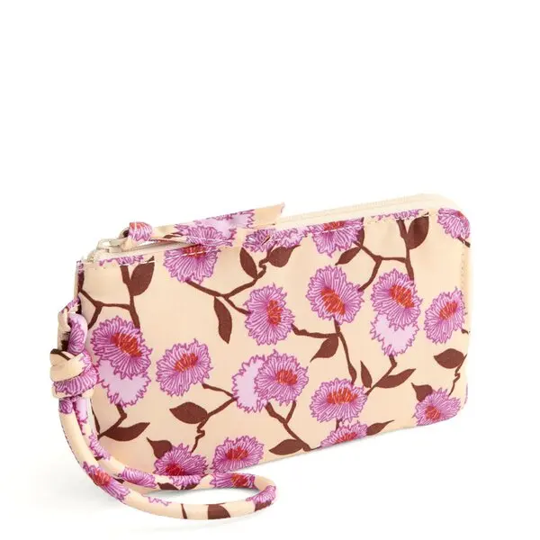 VERA BRADLEY Zip Wristlet - White