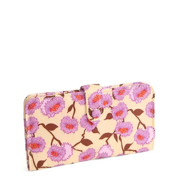 VERA BRADLEY Tab Wallet In Stripey Buttons - White