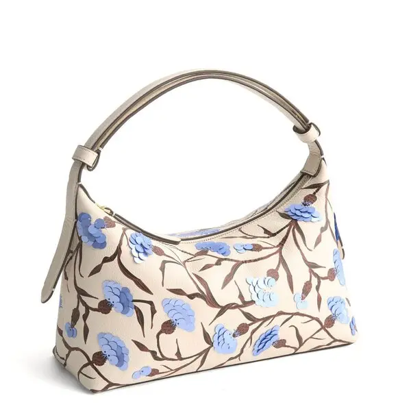 VERA BRADLEY Roxbury Crescent Shoulder Bag - Blue