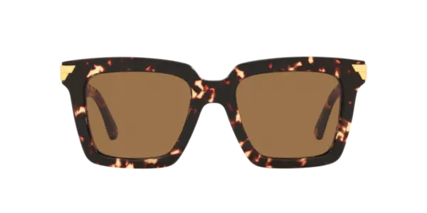 Bottega Veneta Rectangle Sunglasses - Tortoise