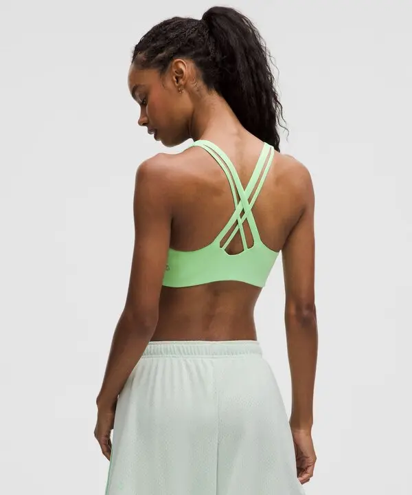 Lululemon Energy Bra Medium Support, B-d Cups - Citra Lime
