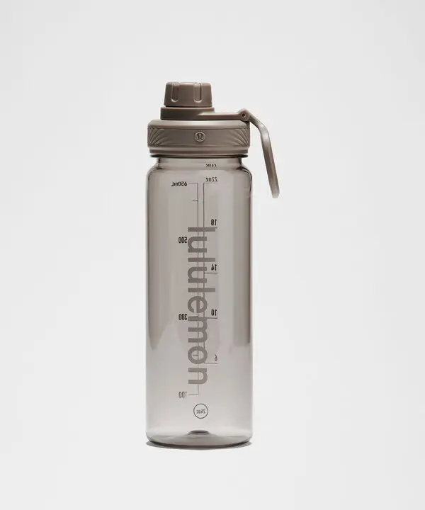 Lululemon Back To Life Clear Bottle 24oz - Warm Ash Grey/rover