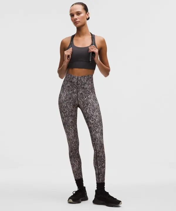 Lululemon Glow Up™ Super-high-rise 28" Tights - Snake Structure Grey Multi