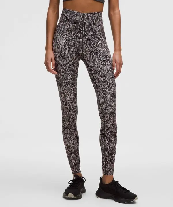 Lululemon Glow Up™ Super-high-rise 28" Tights - Snake Structure Grey Multi