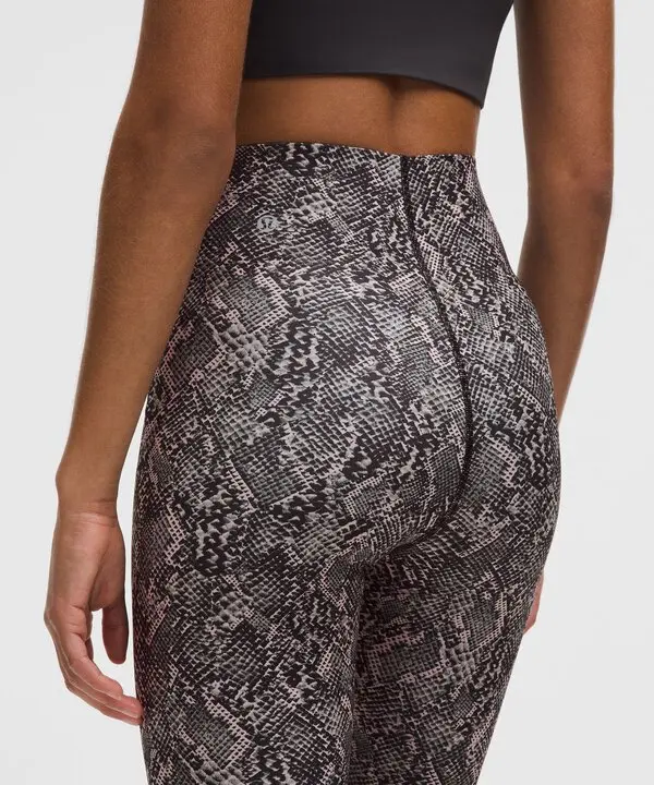 Lululemon Glow Up™ Super-high-rise 28" Tights - Snake Structure Grey Multi