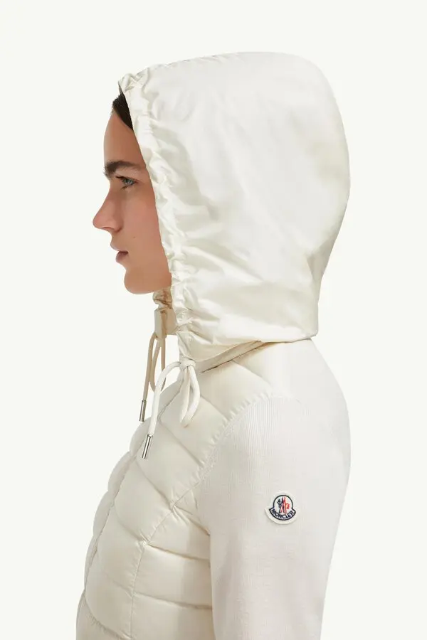 Moncler Padded Wool Zip-up Cardigan