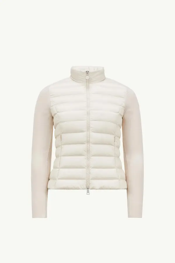 Moncler Padded Wool Zip-up Cardigan
