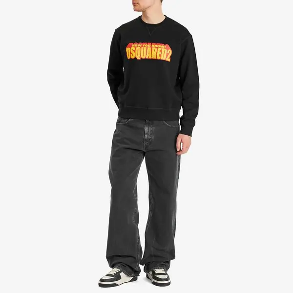 Dsquared2 3d Logo Cool Fit Crew Sweat
