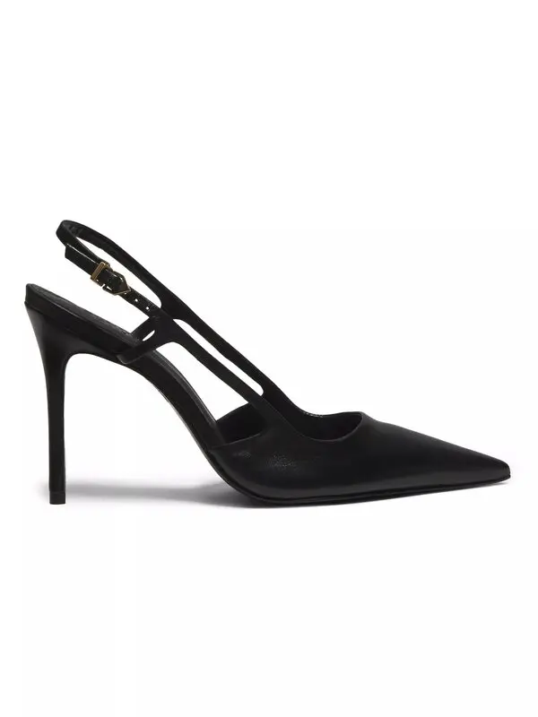 Schutz Boris 100mm Leather Slingback Pumps