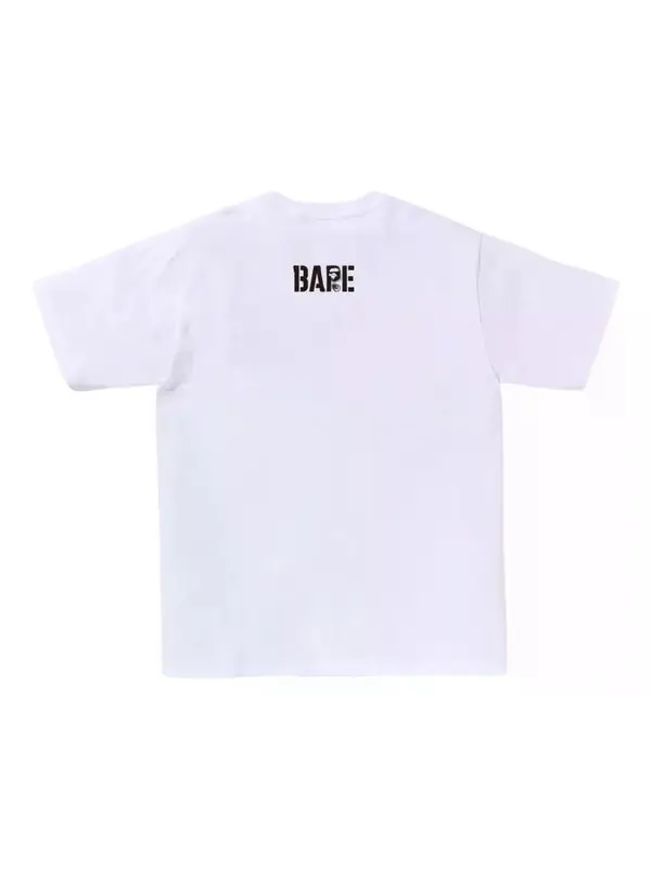 A BATHING APE Camouflage-graphic T-shirt - White