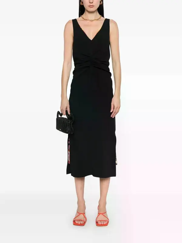 Etro Ruched Midi Dress