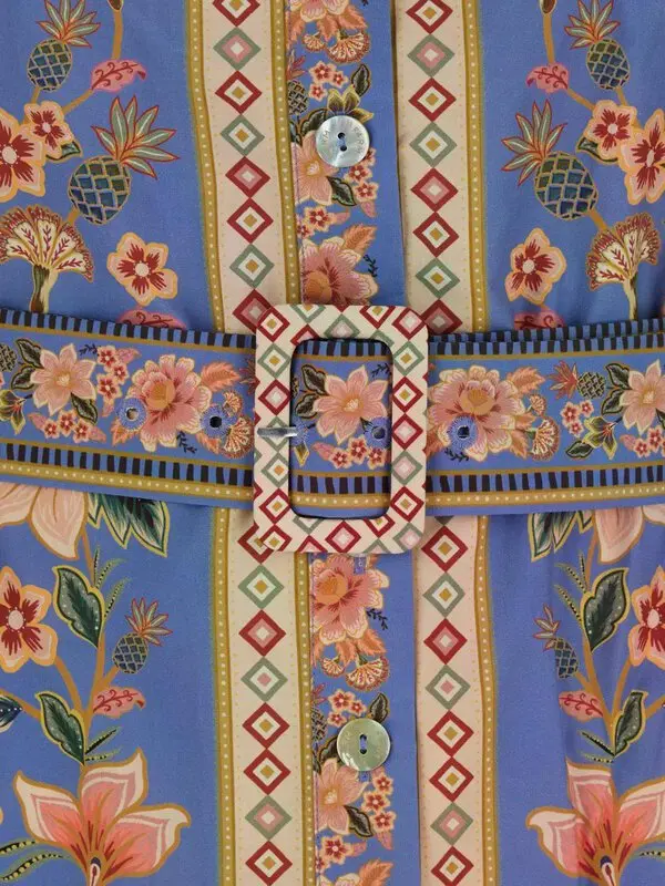 Farm Rio Superbloom Tapestry Dress - Blue