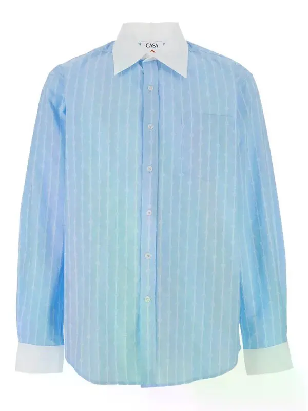 Casablanca Laurel Monogram Shirt - Blue