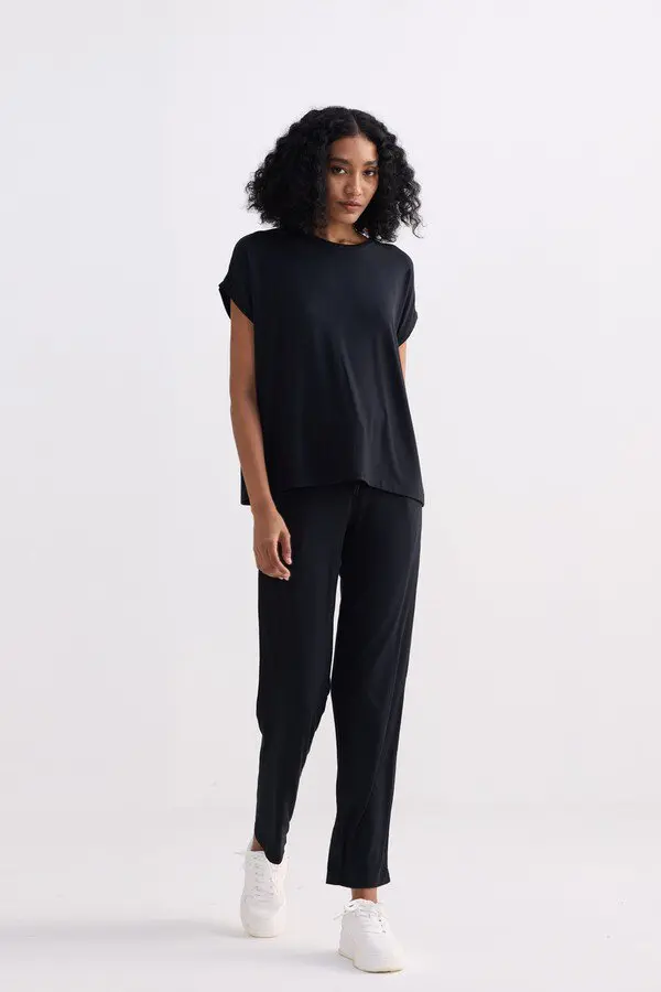 REISTOR Relaxed Tee Set - Black