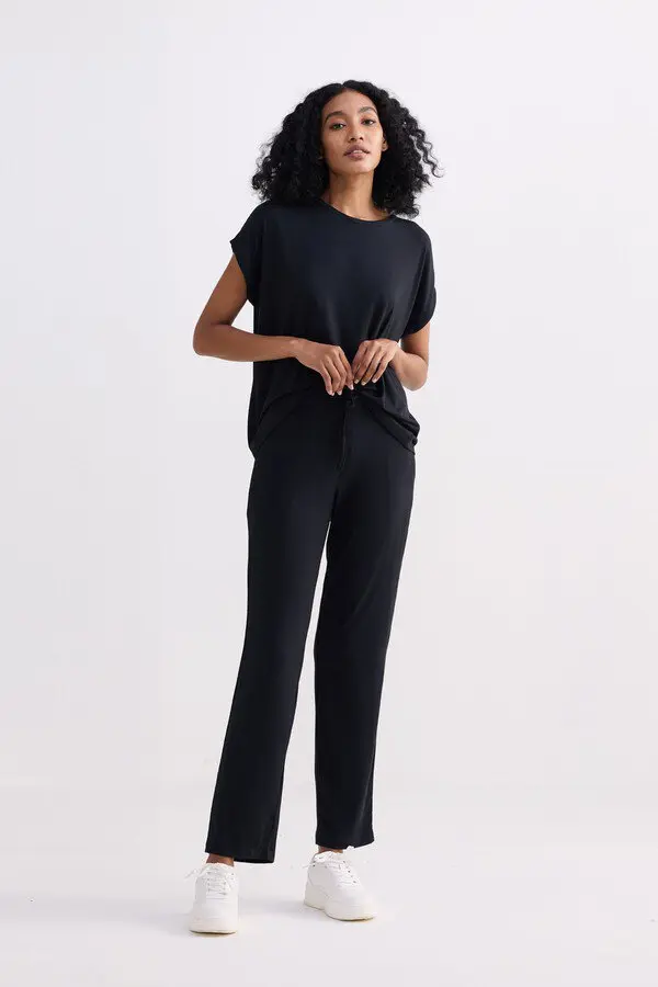 REISTOR Relaxed Tee Set - Black