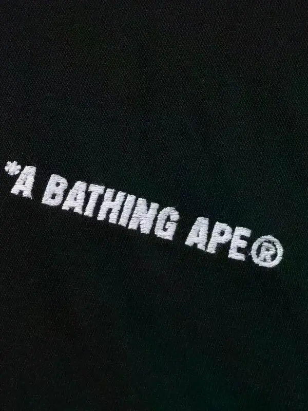 A BATHING APE Camouflage-panelled T-shirt