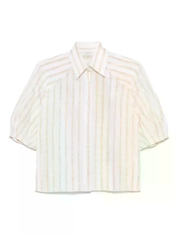 MAZZARELLI Claudia Striped Shirt - Neutrals