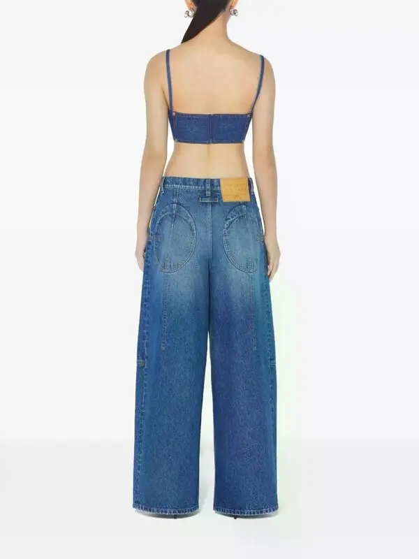 JEAN PAUL GAULTIER Logo-embroidered Jeans