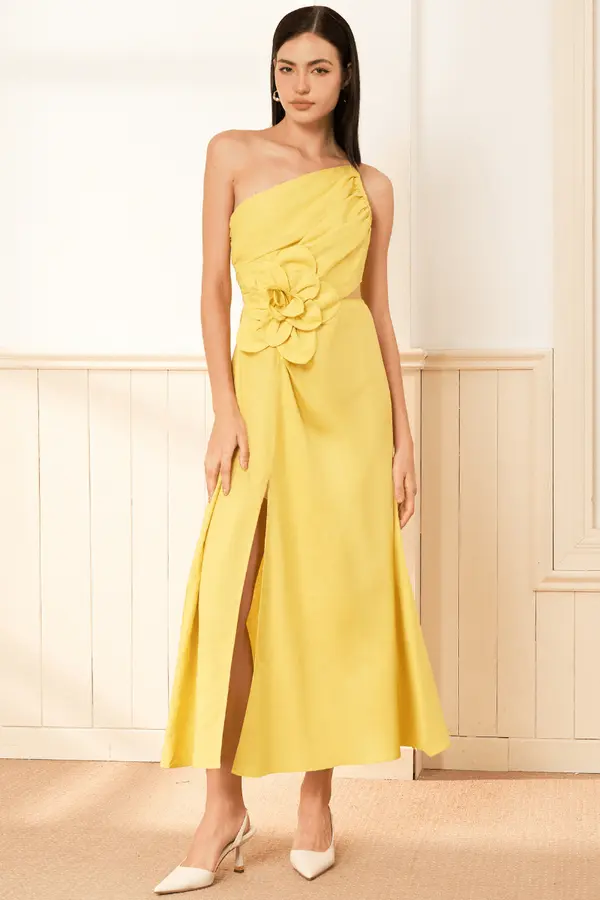 Yumi Kim Romy Linen Midi Dress