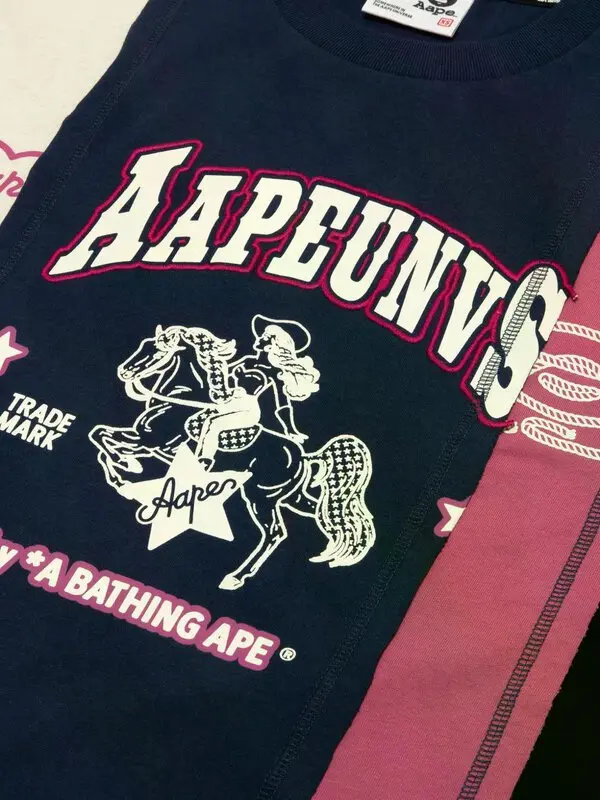 A BATHING APE Aape * Colour-block T-shirt
