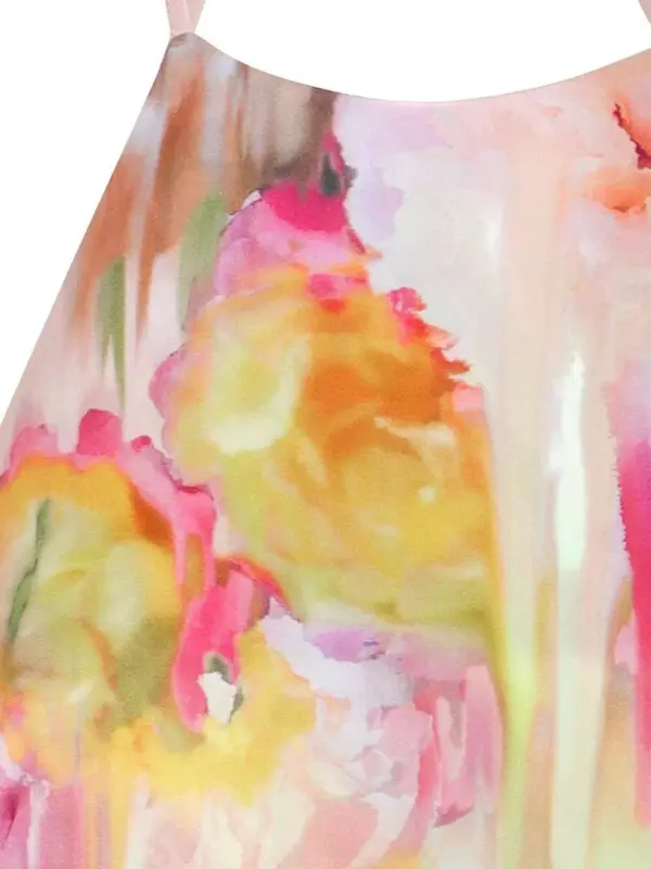 Blumarine Floral-print Mini Dress - Pink