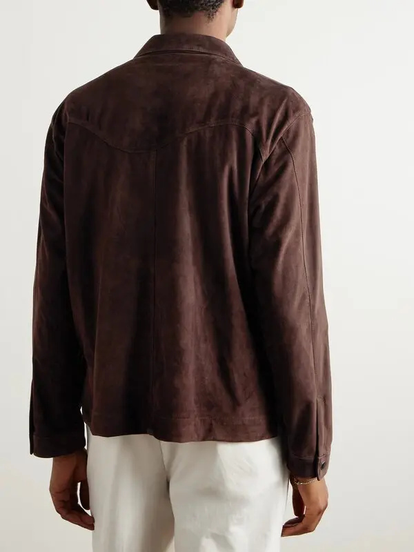 STOFFA Wave Suede Overshirt
