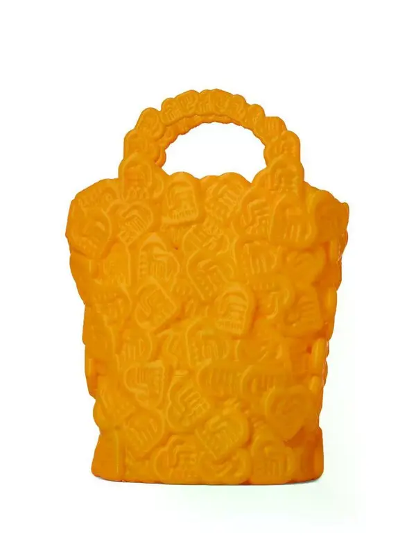 ESTER MANAS Heart-embossed Bucket Bag