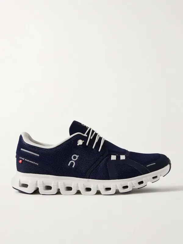 On Cloud 6 Rubber-trimmed Mesh Sneakers