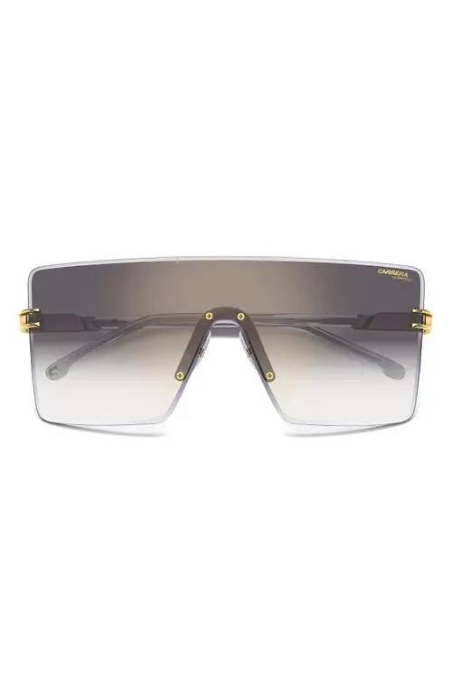 Carrera Eyewear 99mm Shield Mask Sunglasses - Gold Grey/ Grey Sf Gd Sp