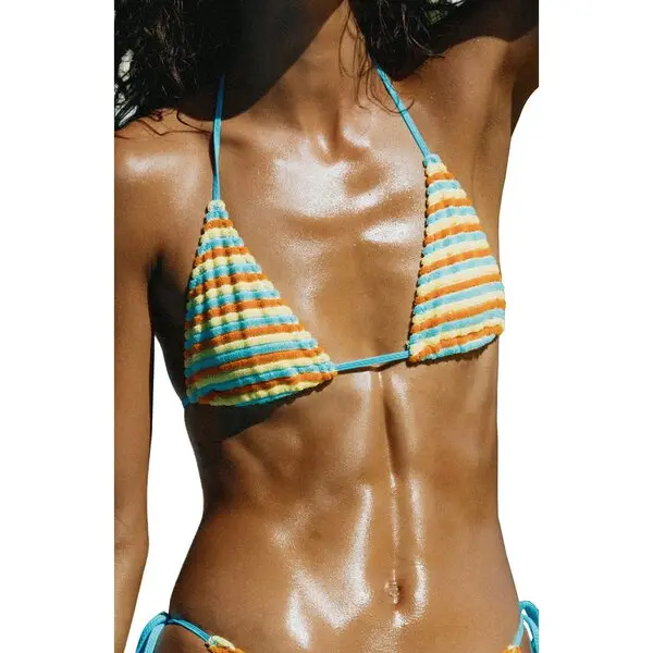 BRIGHT SWIMWEAR Melody Triangle Bikini Top - Malibu
