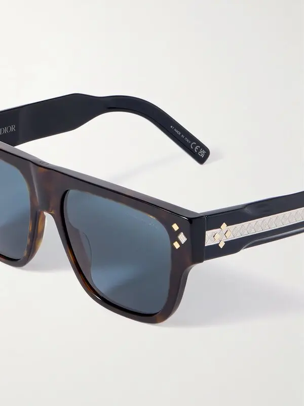 Dior Cddiamond S6i Havana Square Acetate Sunglasses - Tortoiseshell