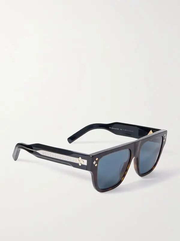 Dior Cddiamond S6i Havana Square Acetate Sunglasses - Tortoiseshell