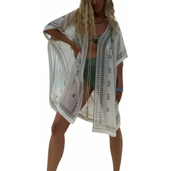 BILIBLOND Kaftan Eye Gallabia - White