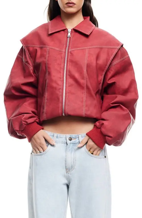 Lioness Vista Bomber Jacket - Crimson