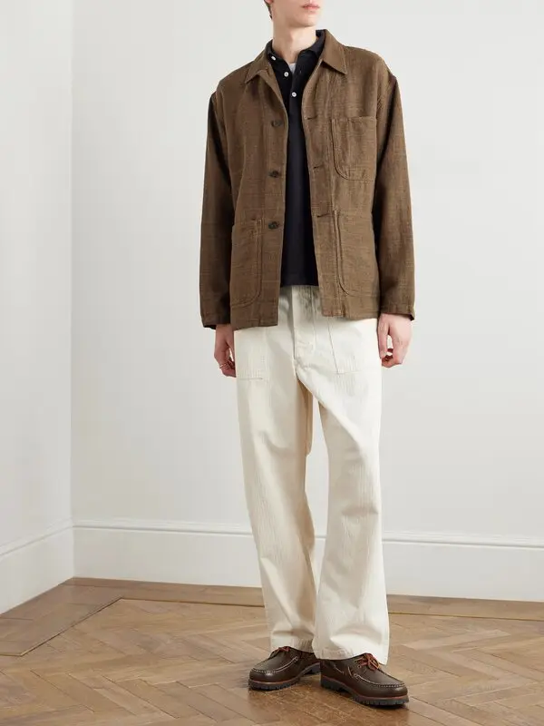 BEAMS Mil Linen And Cotton-blend Chore Jacket