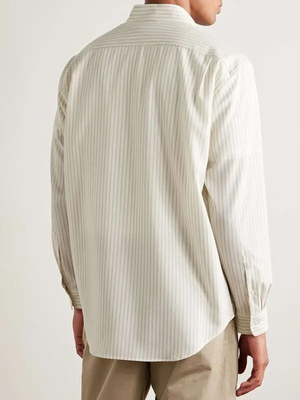 Auralee Striped Wool Shirt
