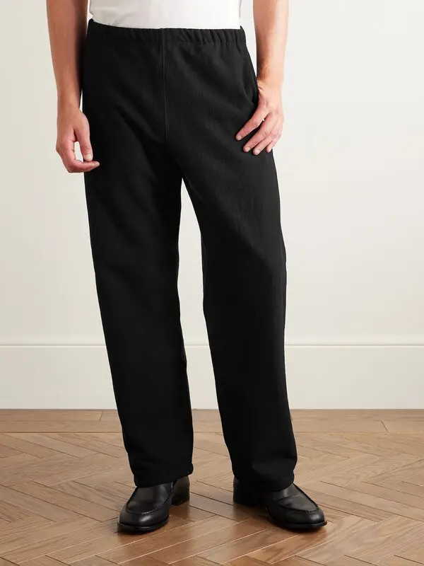 Auralee Straight-leg Cotton-jersey Trousers