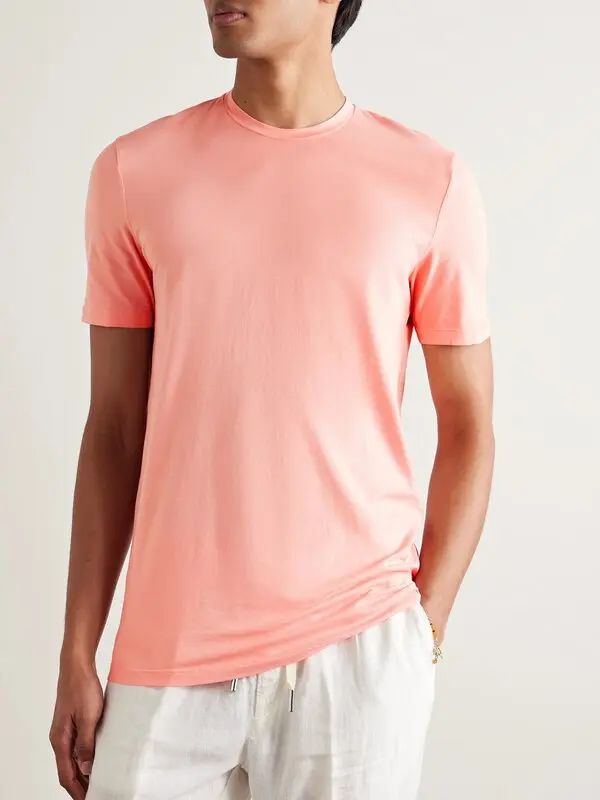 Altea Lewis Slim-fit Stretch-cotton Jersey T-shirt