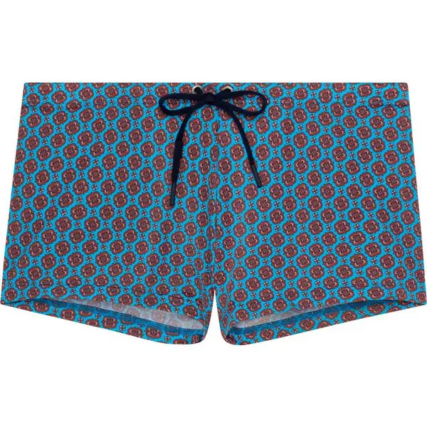 HOM Anglet Swim Shorts - Turquoise Print