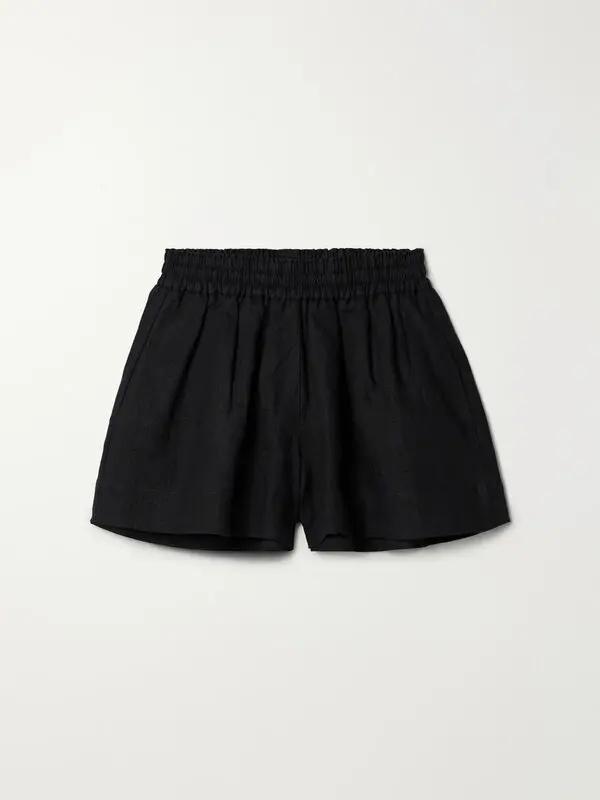 Suzie Kondi Shkip Linen Shorts - Black