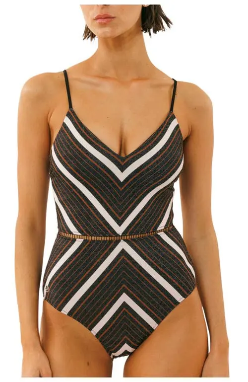 BILIBLOND Arava One-piece Swimsuit - Black Skin Lurex