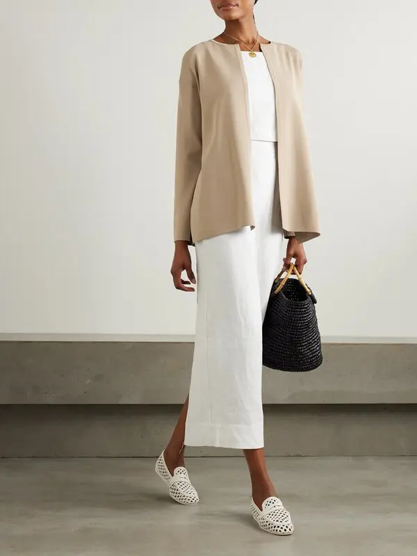 Max Mara Gerald Belted Knitted Cardigan - Neutrals