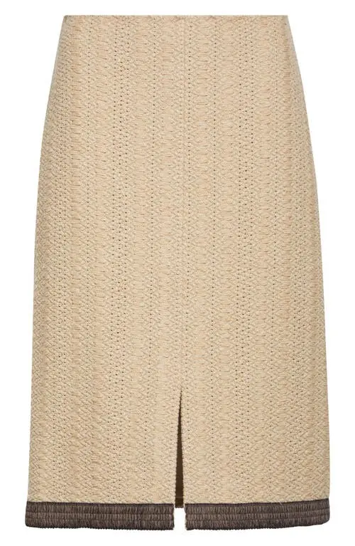 St. John Basket Texture Knit Skirt