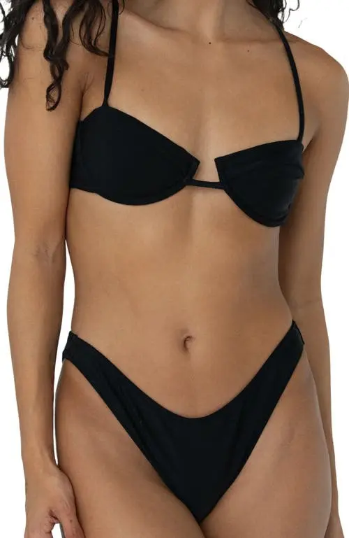 BRIGHT SWIMWEAR Lola Bikini Bottom - Black