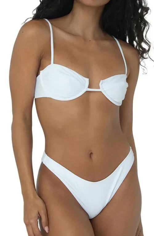 BRIGHT SWIMWEAR Lola Bikini Bottom - White