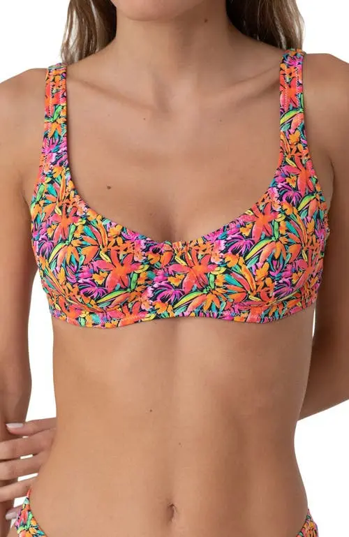 BRIGHT SWIMWEAR Capri Top - A Tropical Night