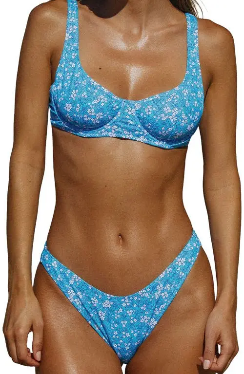 BRIGHT SWIMWEAR Capri Top - Paradise Blue